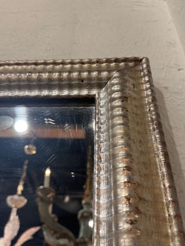 French Transitional Silver Mirror – Legacy Antiques
