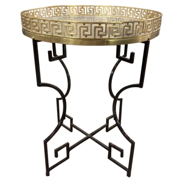 Italian Greek Key Side Table - Legacy Antiques