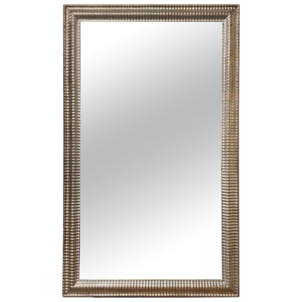 French Transitional Silver Mirror – Legacy Antiques